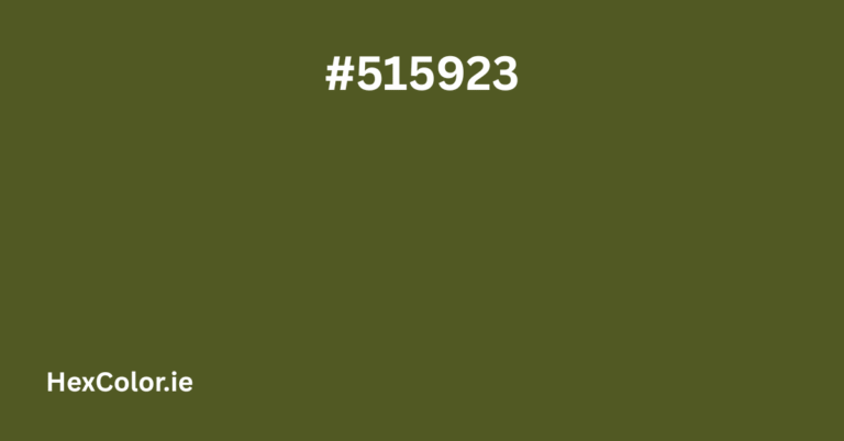 Understanding #515923 Color: A Deep Earthy Green Shade