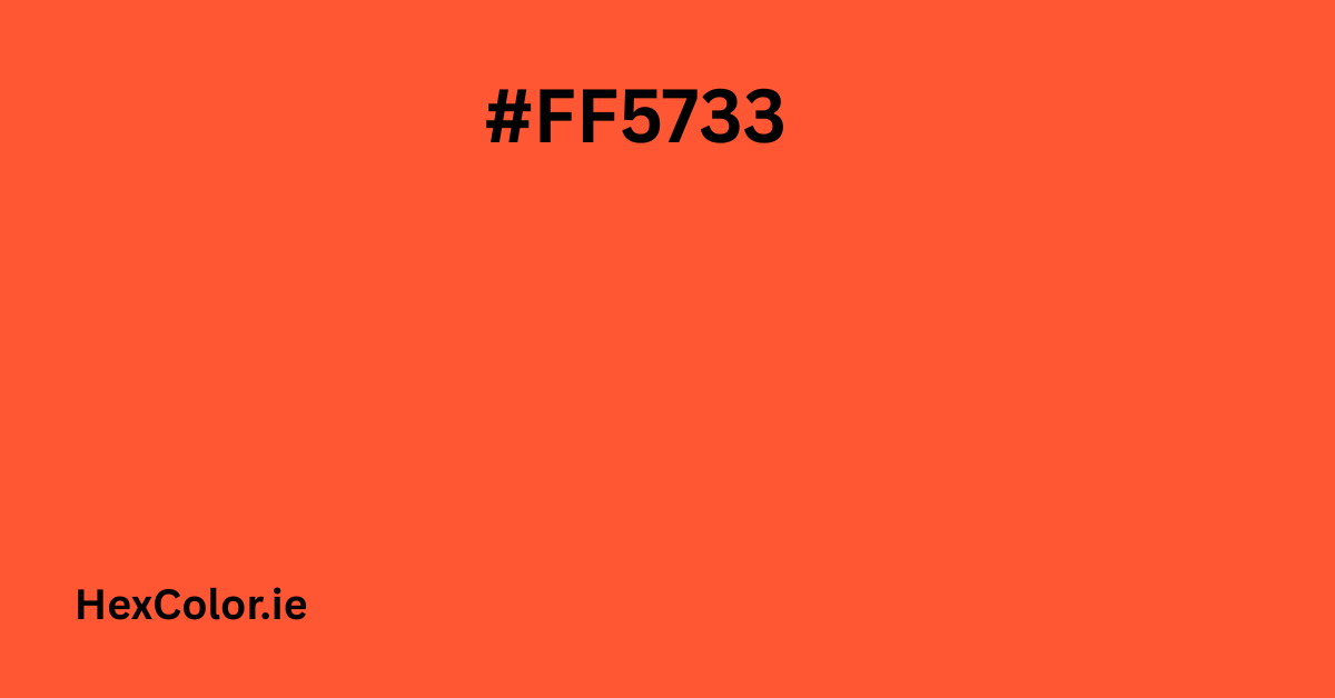 Understanding the Colors: #FF5733 and Vegas Gold.